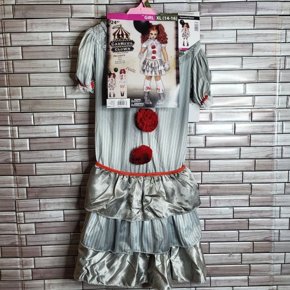 Fun World | Costumes | New Fun World Carnevil Clown Girls Xl 416 ...